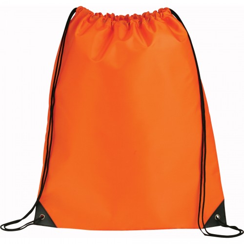 Custom Large Oriole Polyester Drawstring Cinch Backpacks